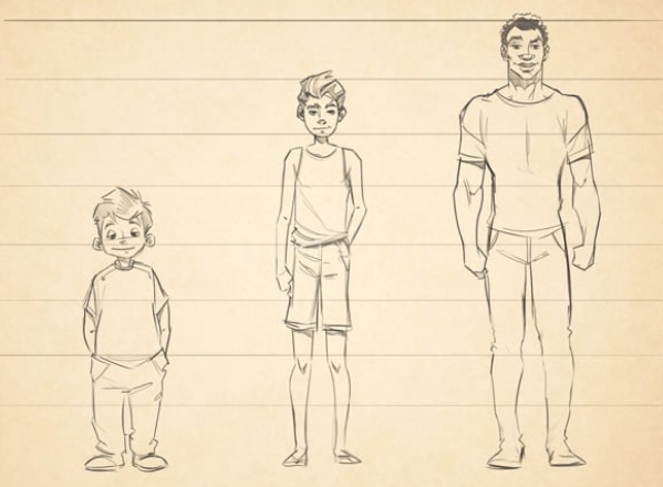 how to draw children - kidzfunbiz